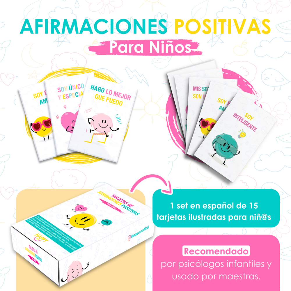 HAPPY HOJAS: afirmaciones positivas para colorear – Happy Cami